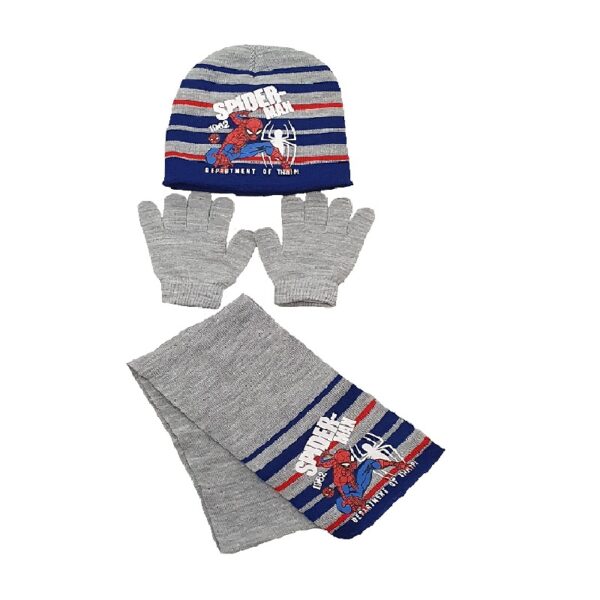 Boys Spiderman Hat Gloves & Scarf Set Kids Spiderman Winter Hat Set Age ...