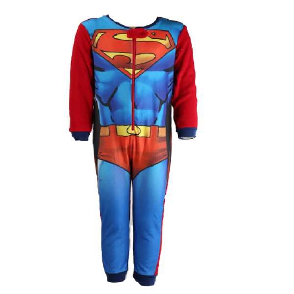 Superman Onesie Boys DC Superman All In One Pyjamas Age 3-8 Years ...