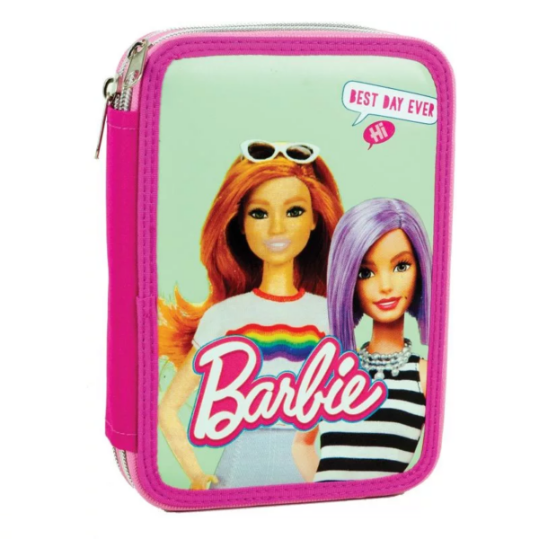 Barbie Pencil Case Girls Barbie Filled Pencil Case 28 Pieces Pink ...