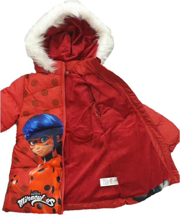 Miraculous Ladybug Jacket Girls Miraculous Ladybug Winter Jacket Age 4 ...