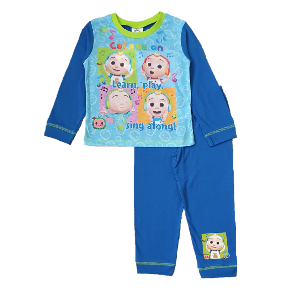 Cocomelon Pyjamas Boys Cocomelon PJ Sleepwear Age 12M-4 Years Blue ...