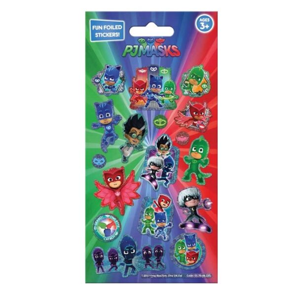 Pj Masks Foil Stickers - Online Character Shop