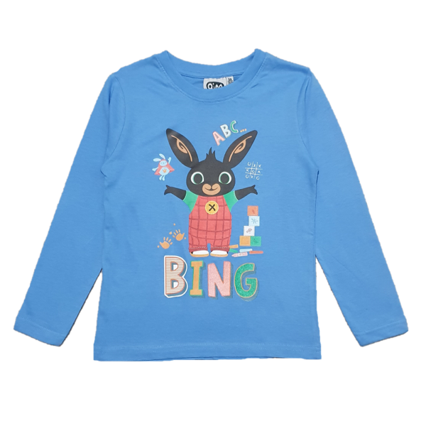 Bing T-Shirt Boys Long Sleeve Bing Top Cotton Age 2-7 Years - Online ...