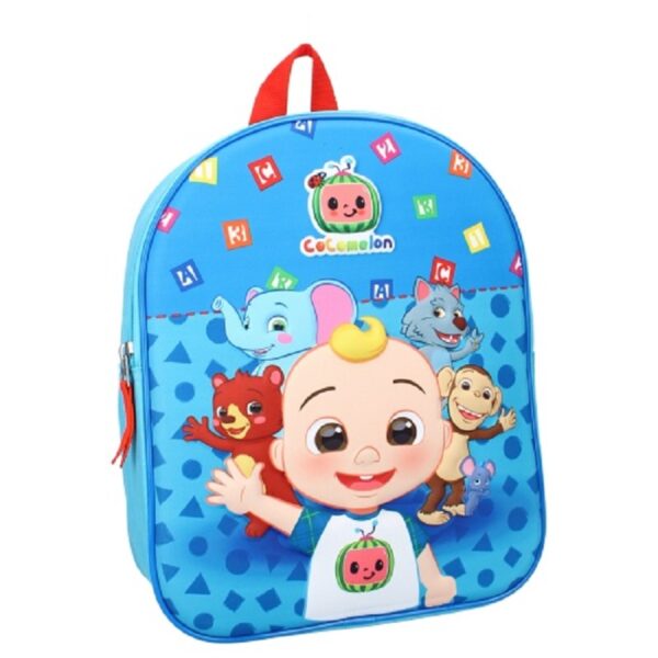 Cocomelon Backpack Kids Cocomelon School Bag 3D Nursery Bag Blue Size ...