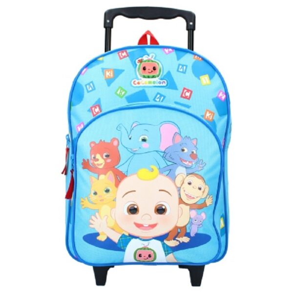 Cocomelon Backpack Trolley Kids Cocomelon Travel Bag Size 38 x 28 x 12 ...