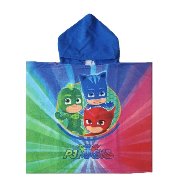 PJ Masks Poncho Kids PJ Masks Poncho Towel With Hood Size 55 x 110 cm ...