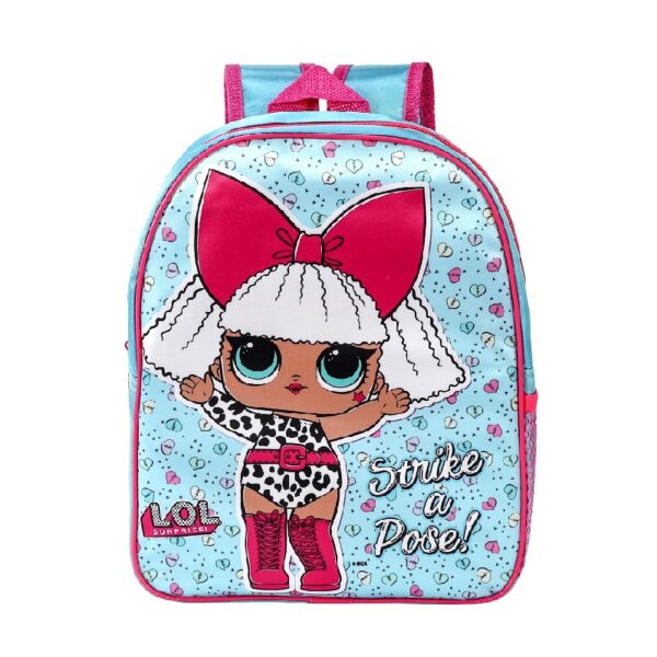 LOL Backpack Girls LOL School Bag Satin Blue Size 31 x 24 x 9 cm ...