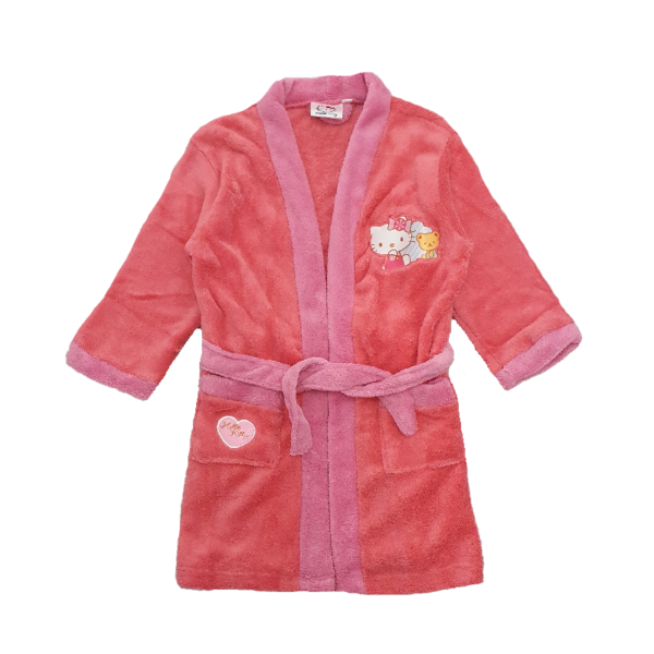 Hello Kitty Dressing Gown Girls Hello Kitty Robe Age 3-8 Years - Online ...