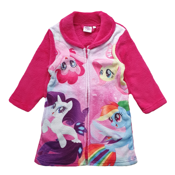 My Little Pony Dressing Gown Girls My Little Pony Bath Robe With Zip ...