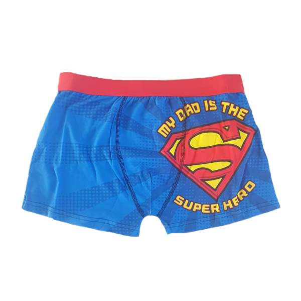 Superman Boxer Short Men's Superman My Dad Is The Super Hero Trunk ...